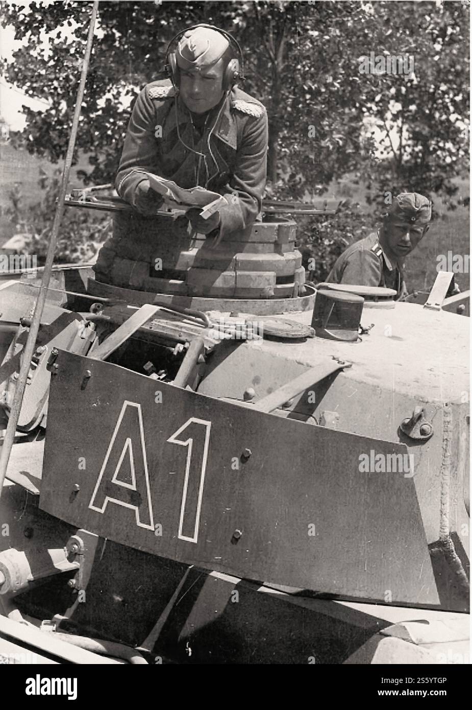 Observation tank from 2nd Battalion GD armoured artillery regiment ...