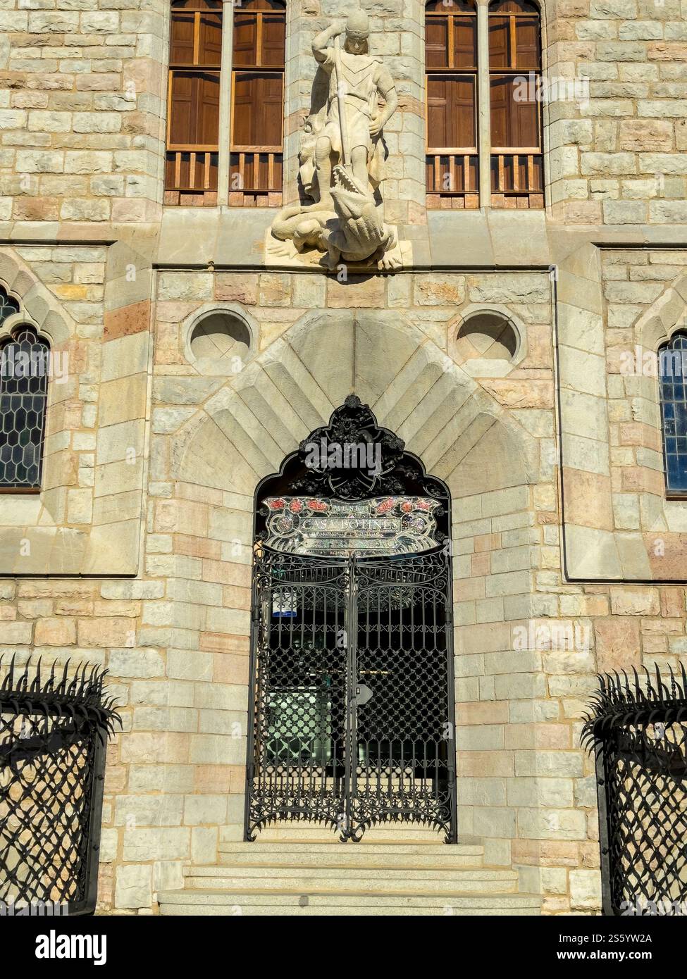 Casa Botines,neoghotic palace built by Antonio Gaudi in the XIX century ...