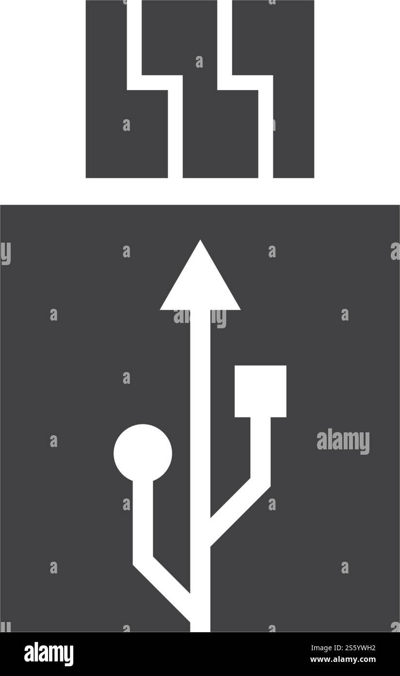USB data transfer logo vector template Stock Vector Image & Art - Alamy