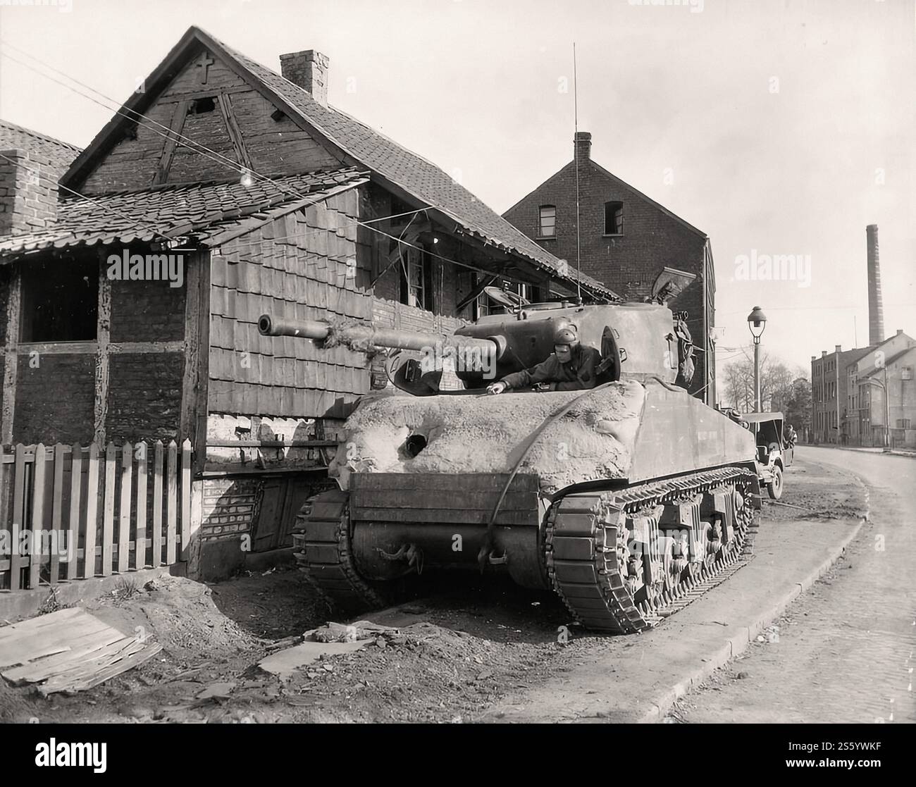American tank M4A3 (76) W «Sherman - 2nd Armored Division, in ...
