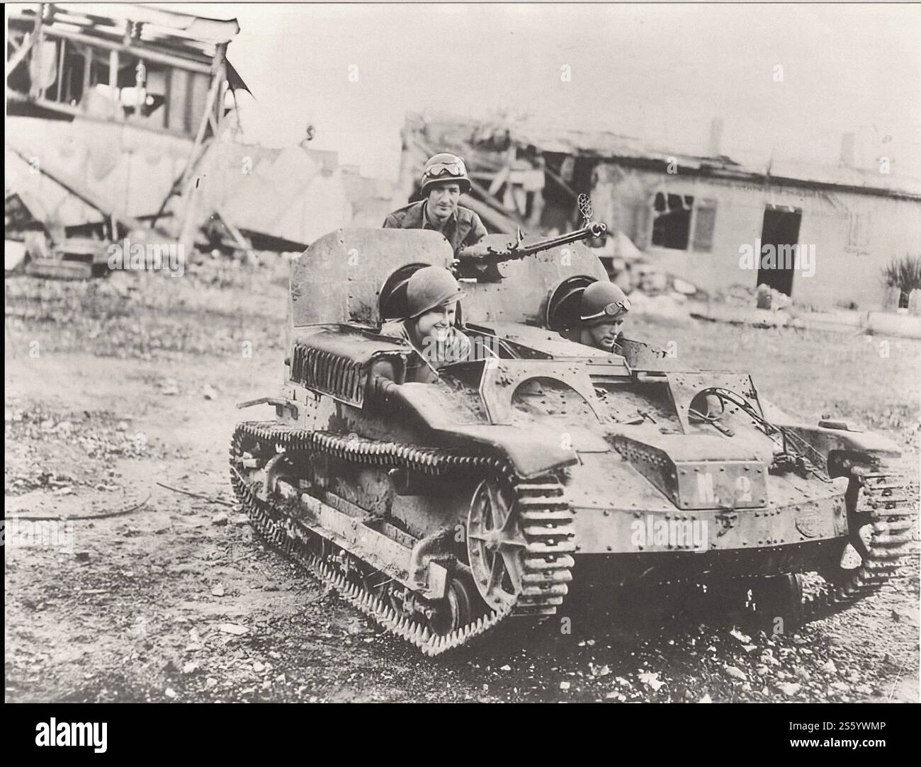 Captured German tankette. - Historical document, photographer unknow ...