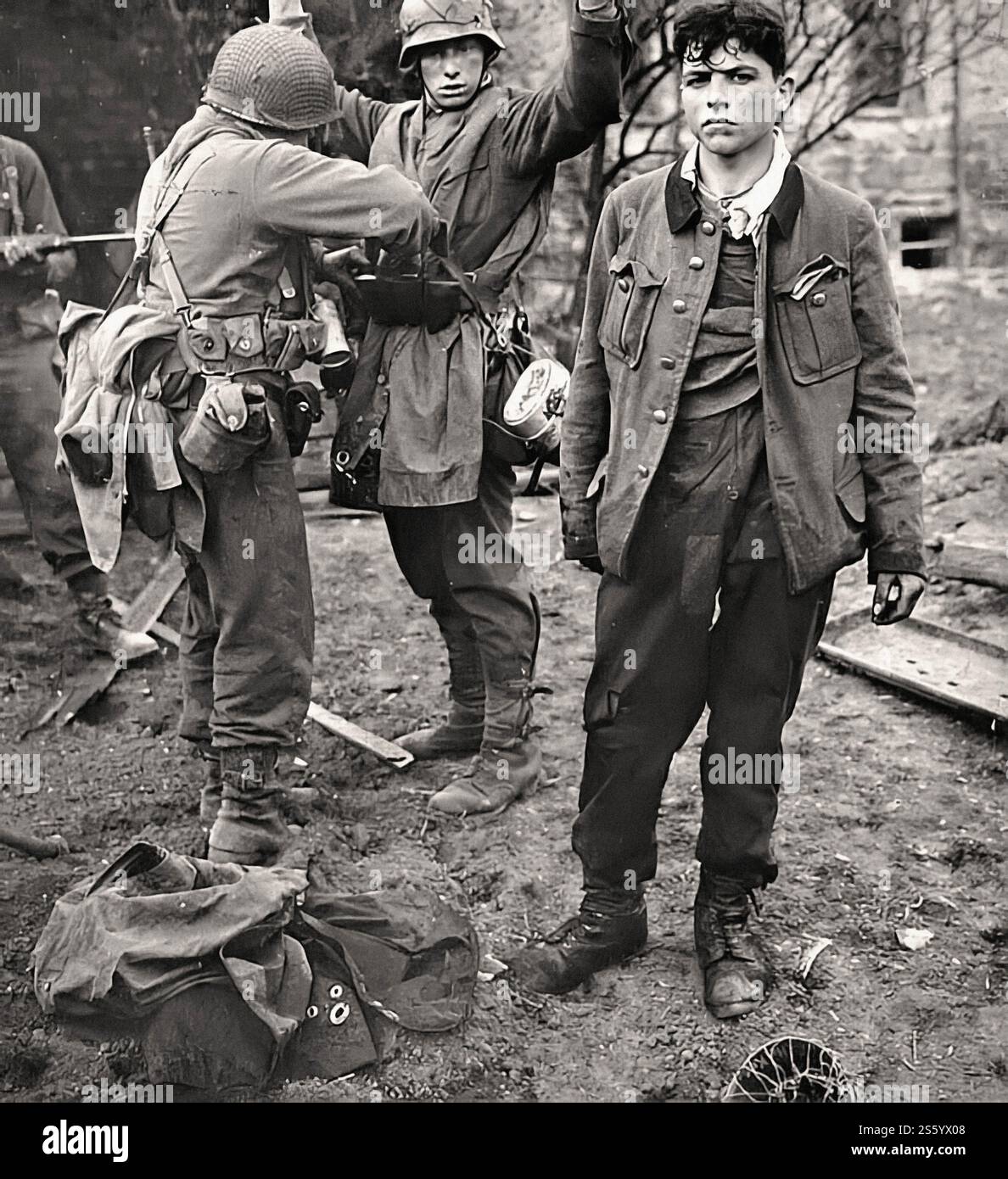German POWS - Germany 1945 - Historical document, photographer unknow ...