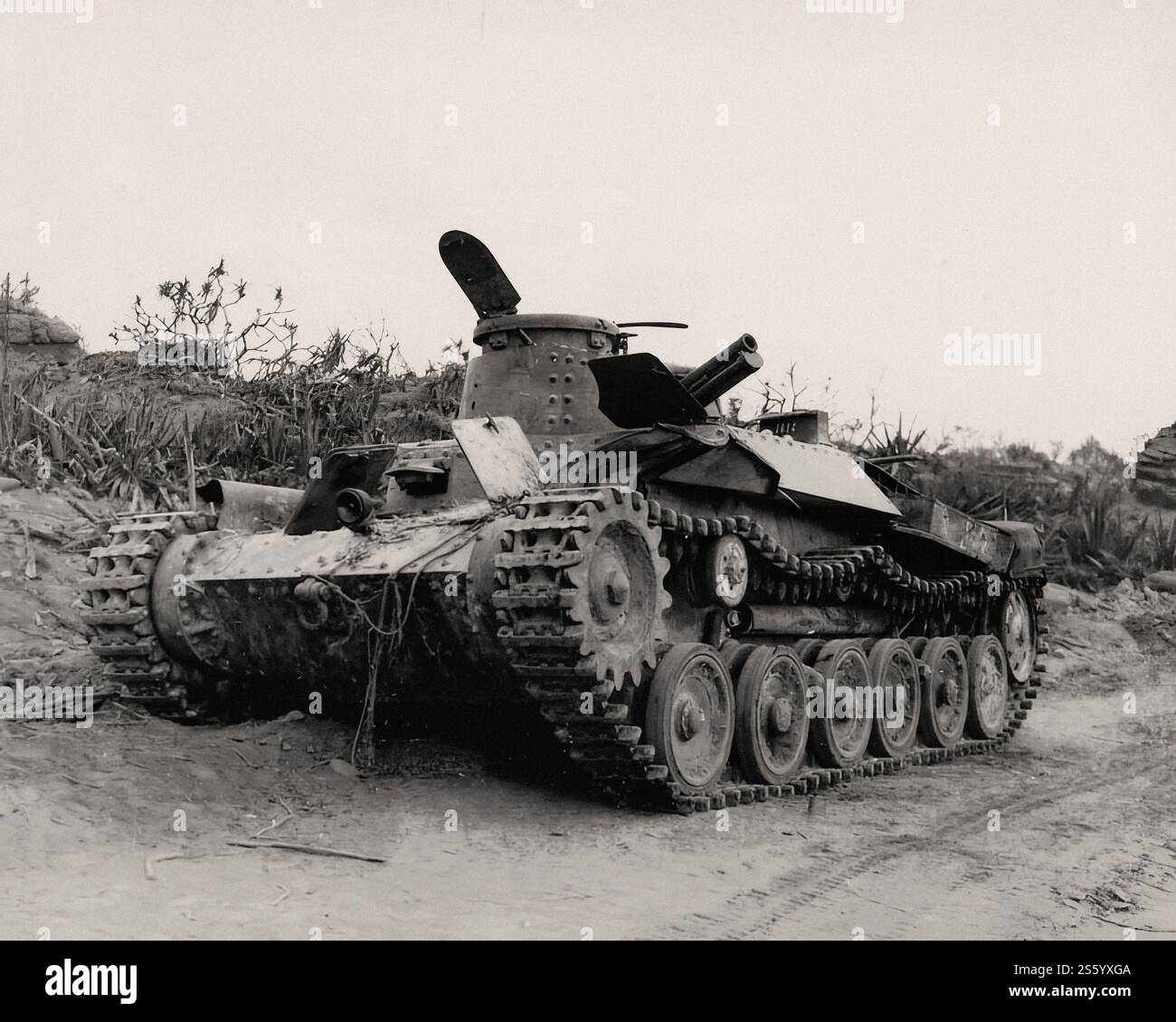 Abandoned Tank Type 97 - Chi-Ha - 26th Tank Regiment of the Japanese ...