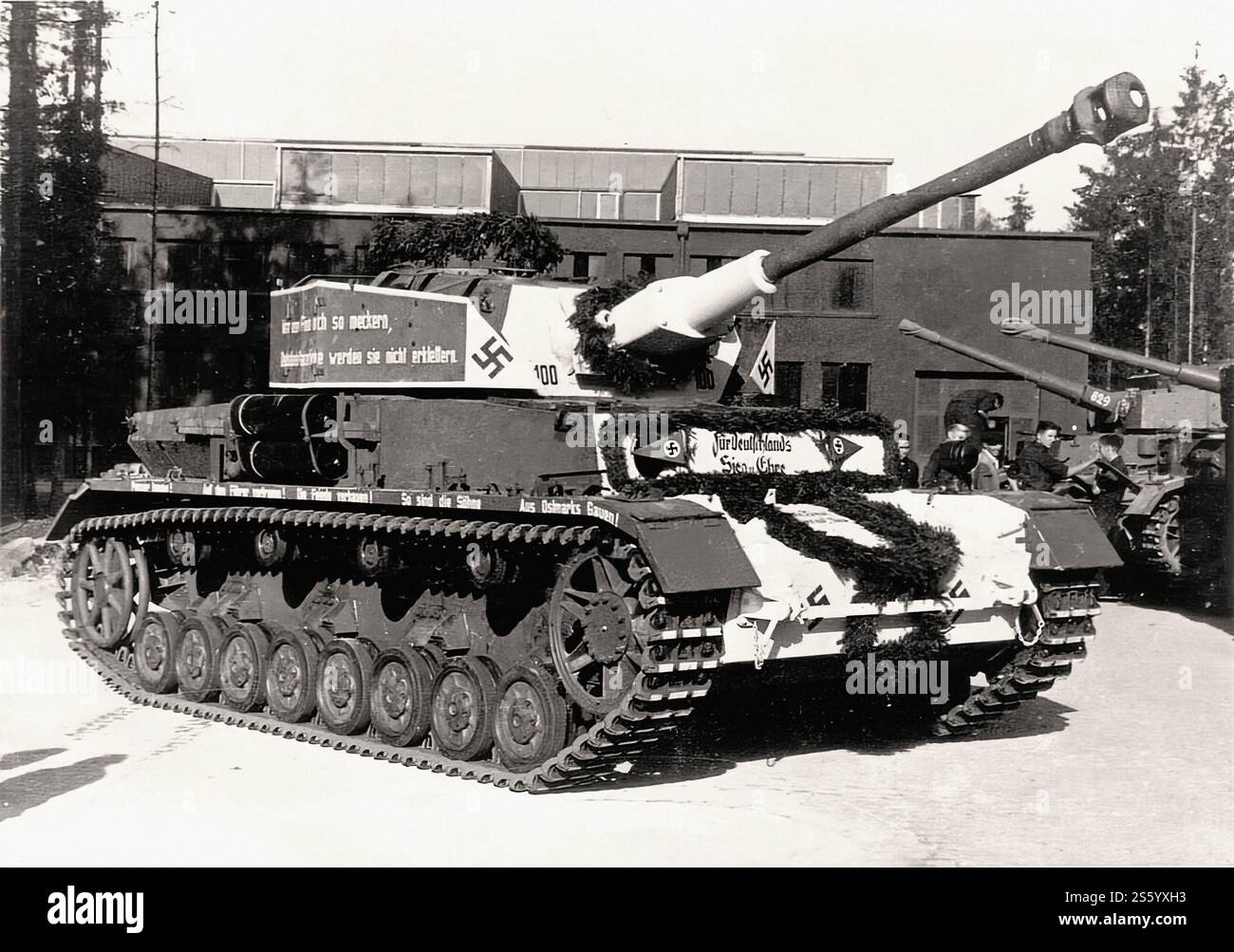 Anniversary edition of German tank Pz.Kpfw IV Ausf. H at the factory ...