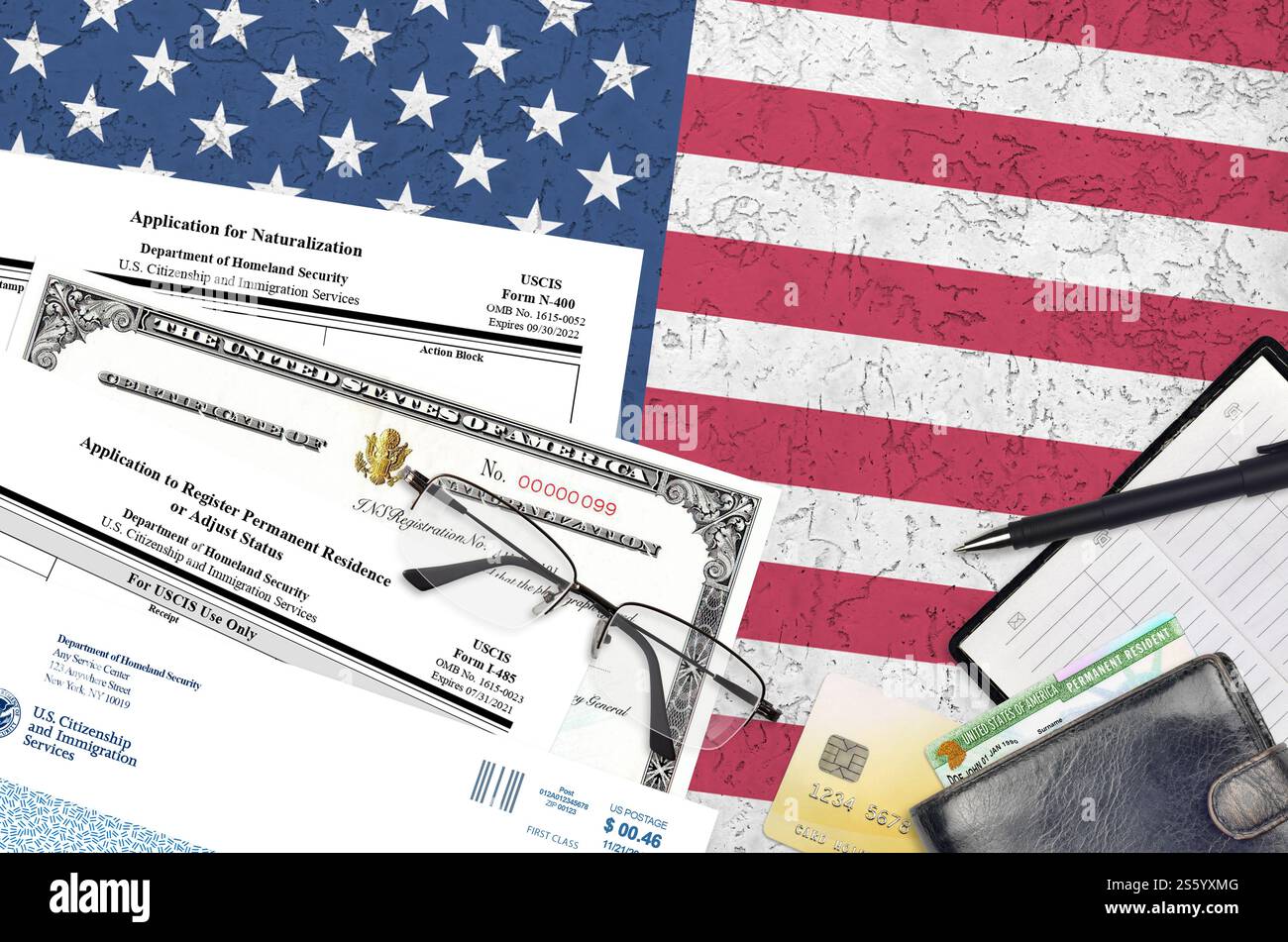 USCIS form I-485 Application to register permanent residence or adjust ...