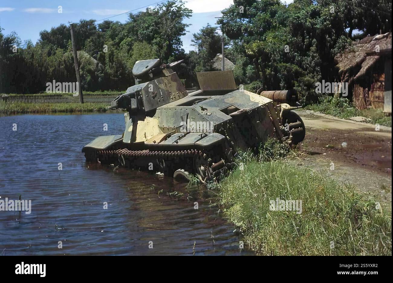 Japanese light tank Type 95 (Ha-Go) Color photography - Historical ...