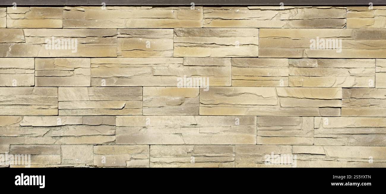 Brick slate texture - building feature. Texture of concrete fence or ...
