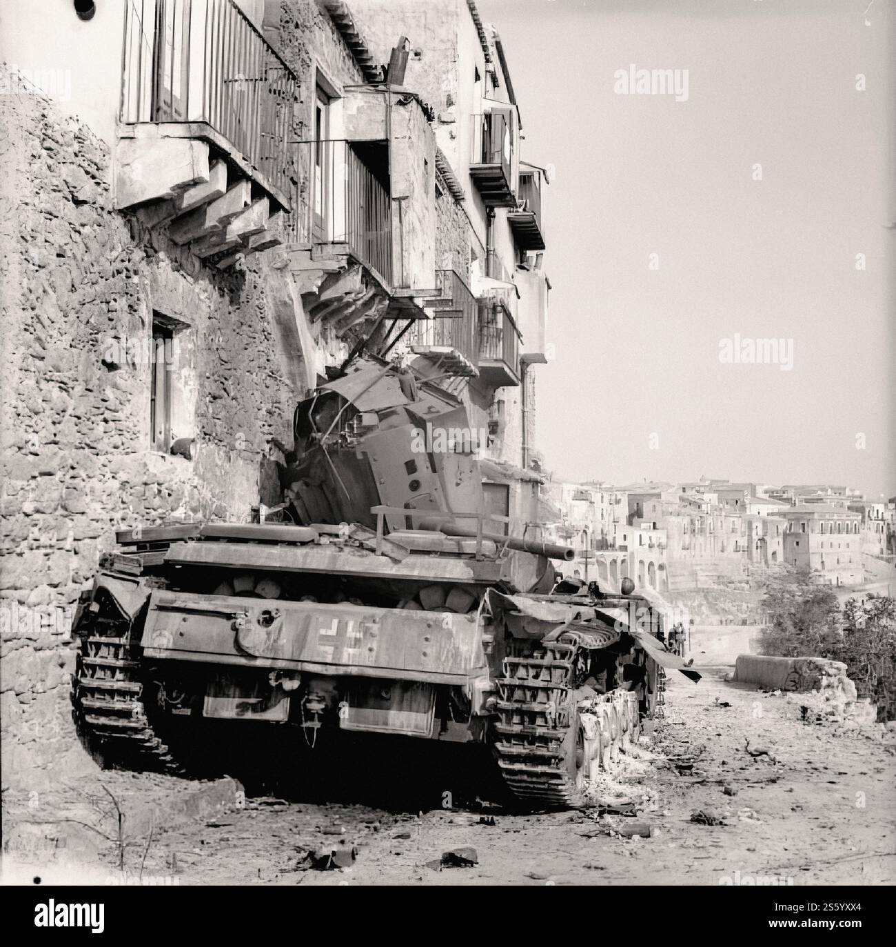 The Drive for Messina 10 July - 17 August 1943 - A German Mk III tank ...