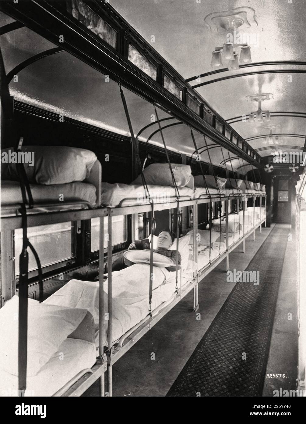 Interior View of A Hospital Train Patient Car, 1918 - Historical ...