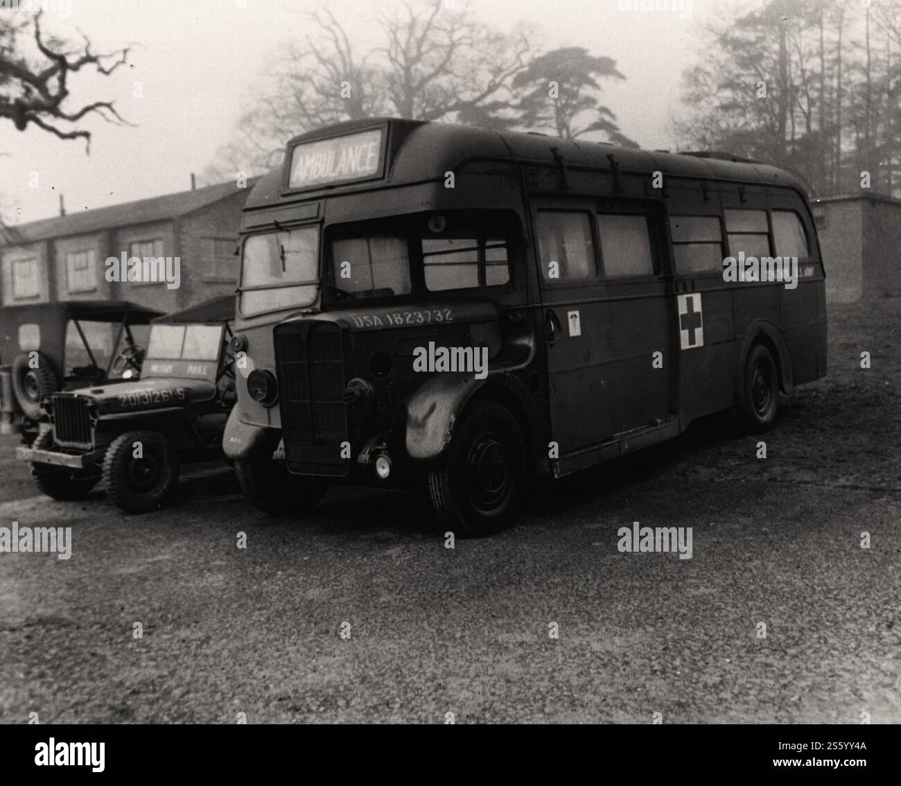 Ambulance Bus, England, 1943 - Historical document, photographer unknow ...