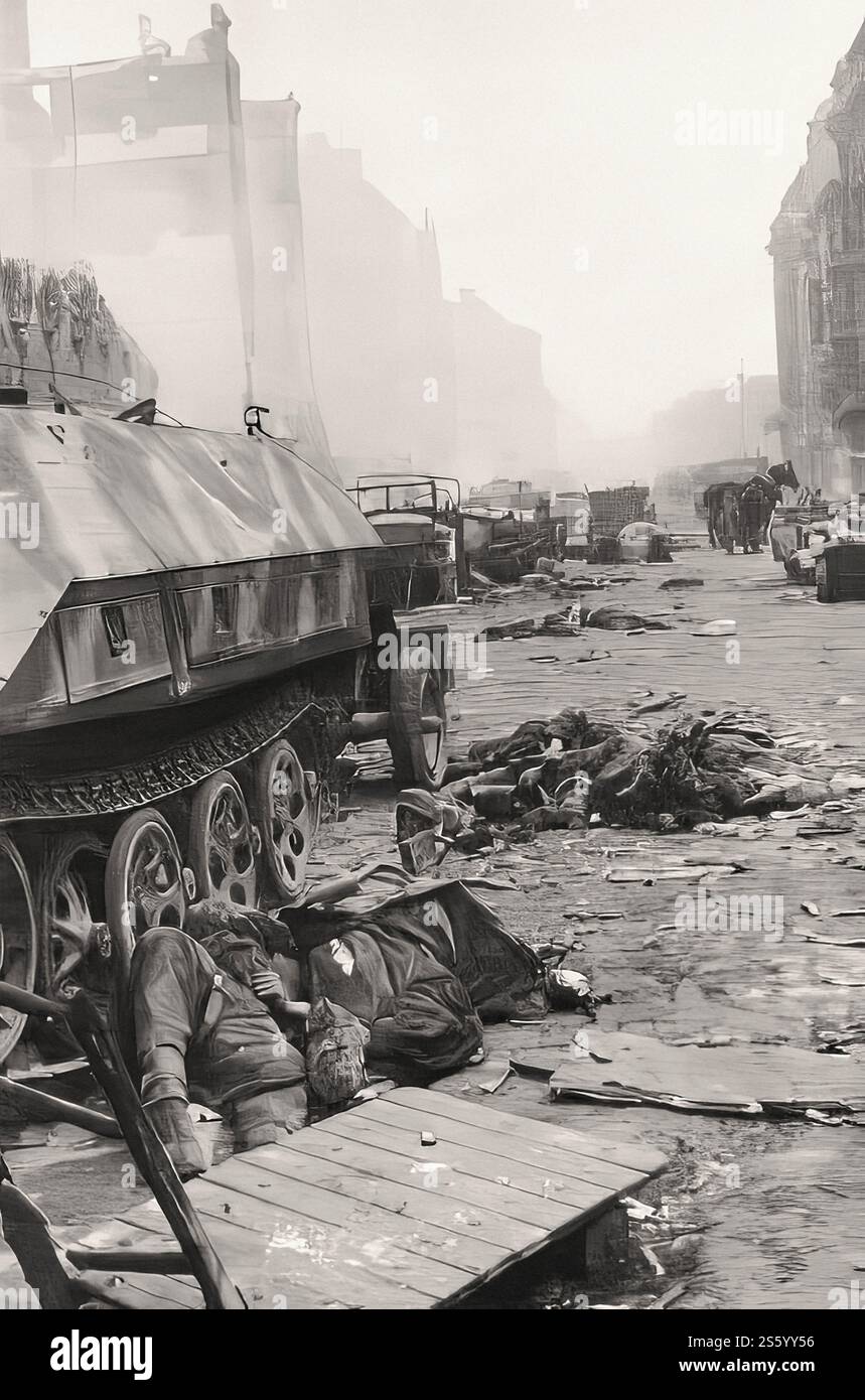 Killed german soldiers in Berlin 1945. - Historical document ...