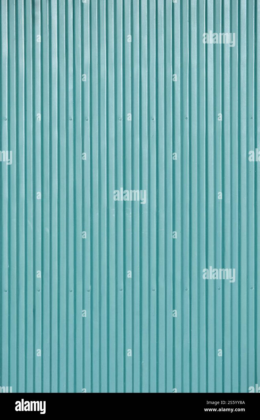 Siding, metal panels texture closeup in the daytime outdoors. Metal ...