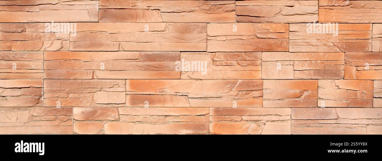 Brick slate texture - building feature. Texture of concrete fence or ...