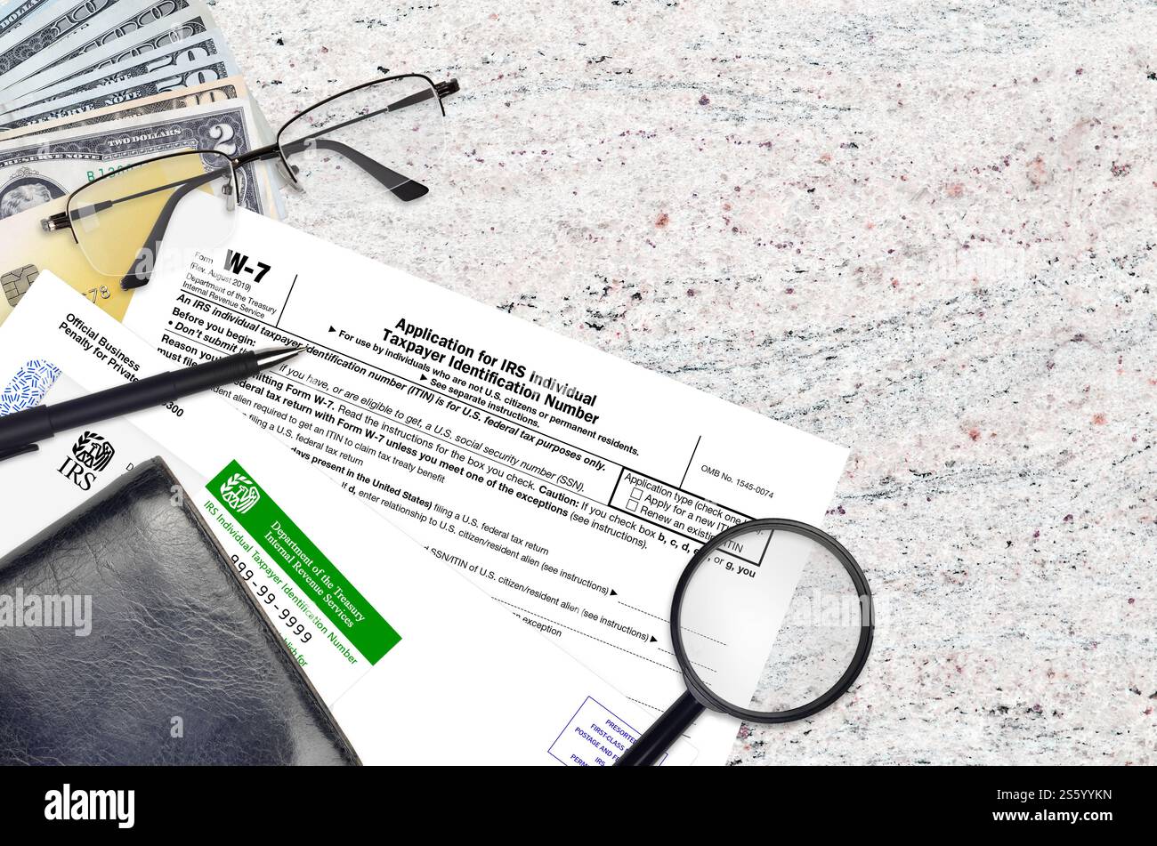 IRS form W-7 Application for IRS individual taxpayer identification ...