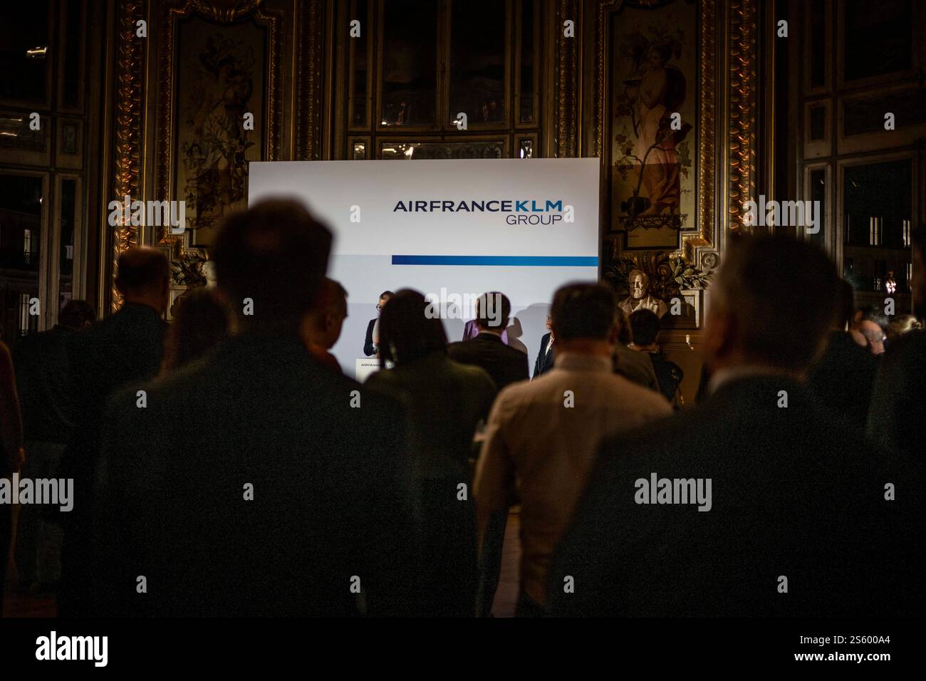 Air France-KLM signage during the Air France-KLM End of The Year News ...