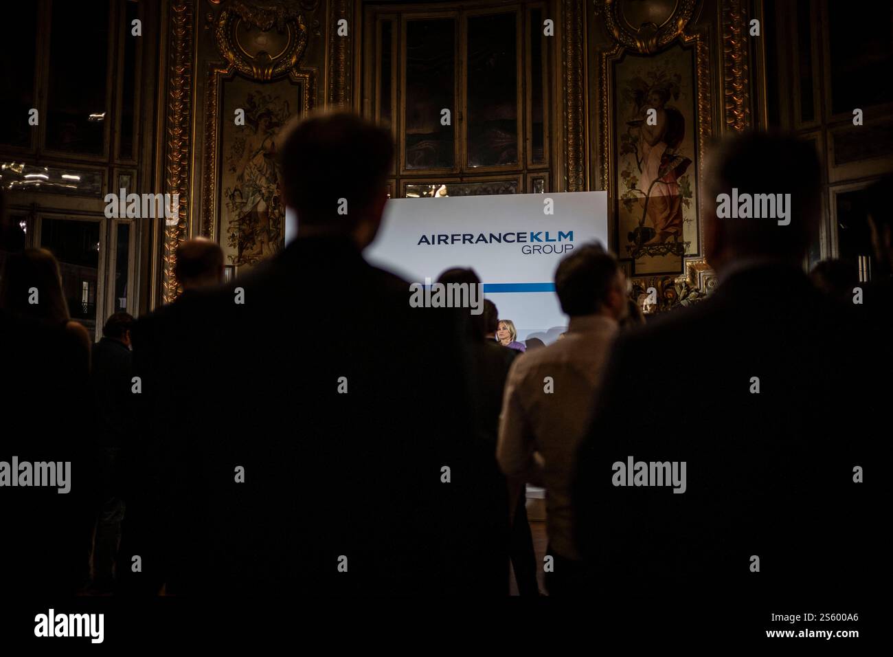 Air France-KLM signage during the Air France-KLM End of The Year News ...