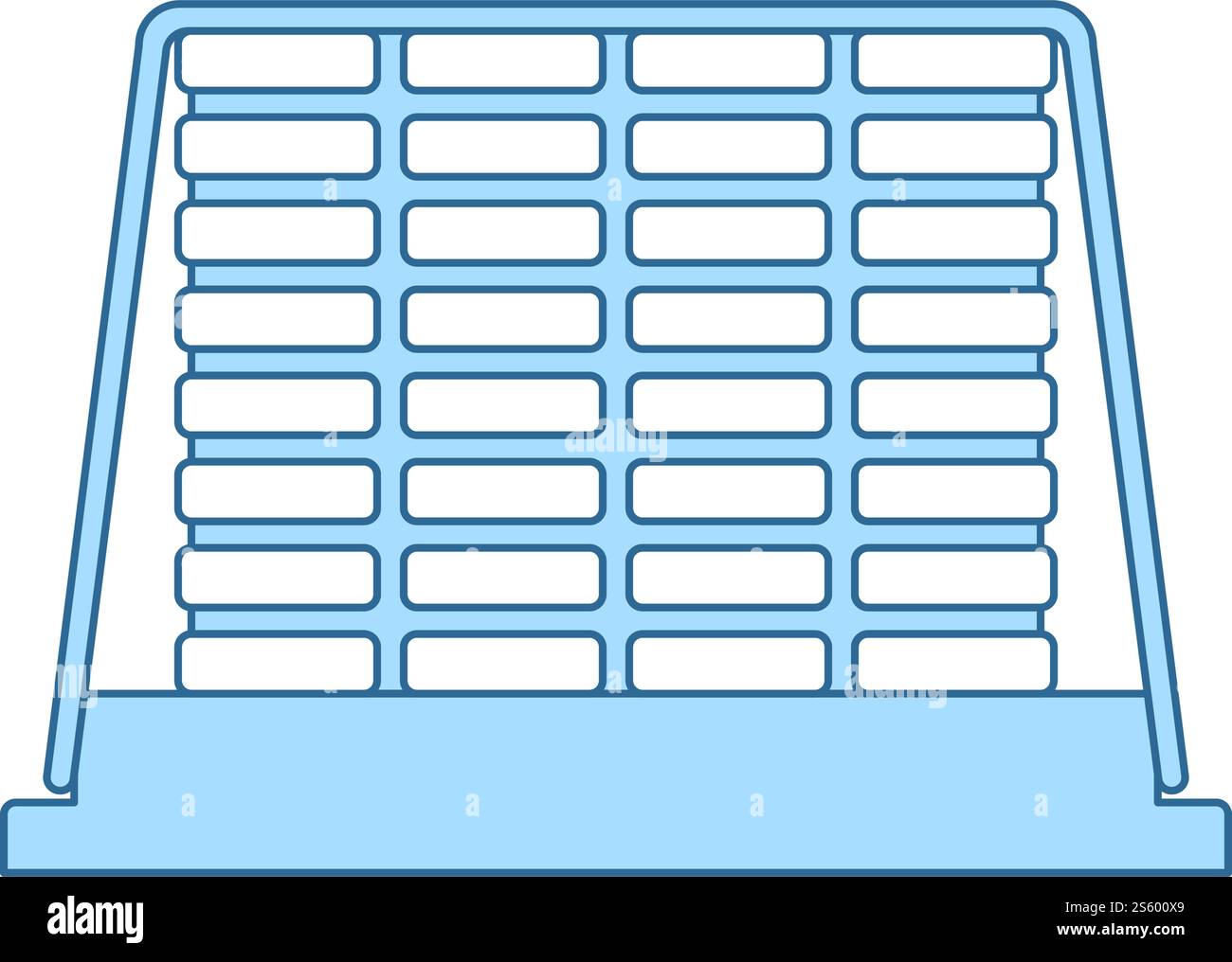 Icon Of Construction Pallet. Thin Line With Blue Fill Design. Vector ...