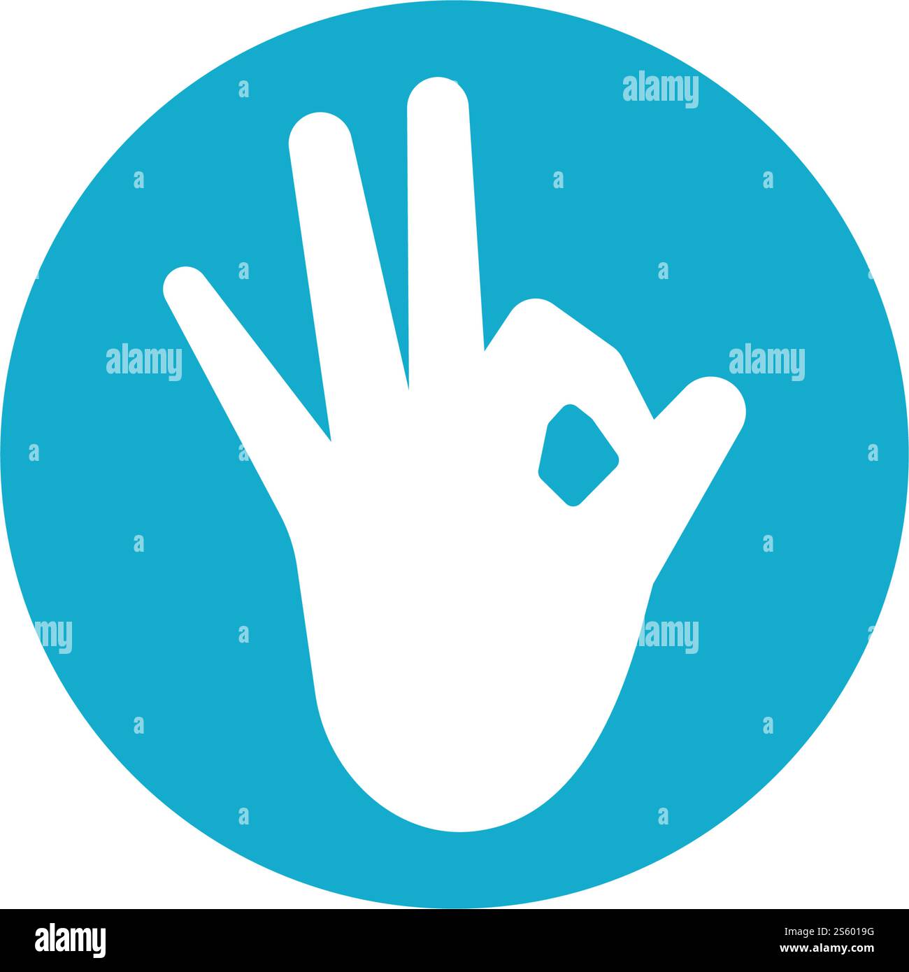 OK hand gesture ilustration logo vector Stock Vector Image & Art - Alamy