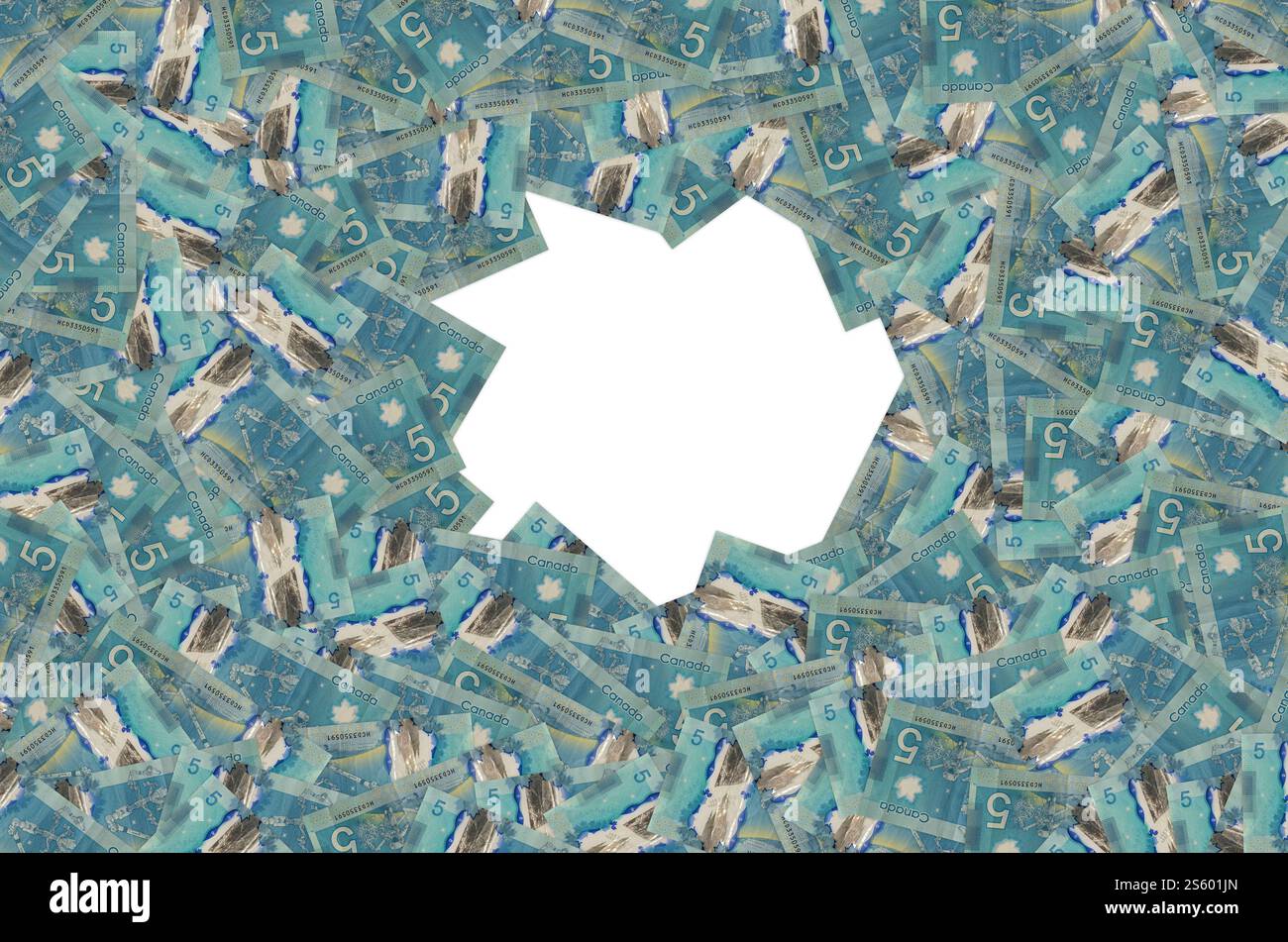 Dextre and canadarm2 on Canada 5 Dollars 2013 Polymer Banknote pattern ...