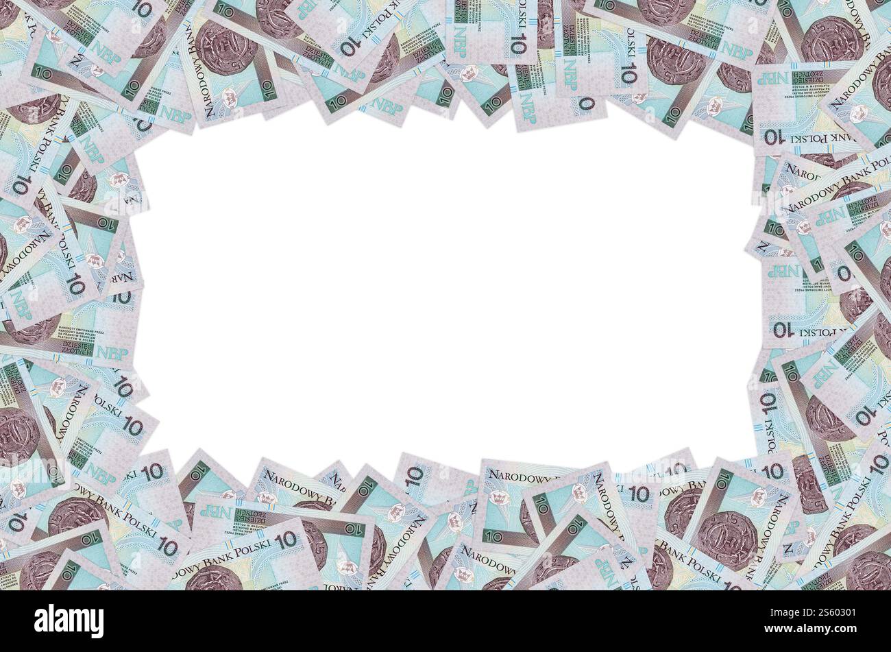 Colored 10 zloty bill of Poland currency bank note. Money bill close up ...