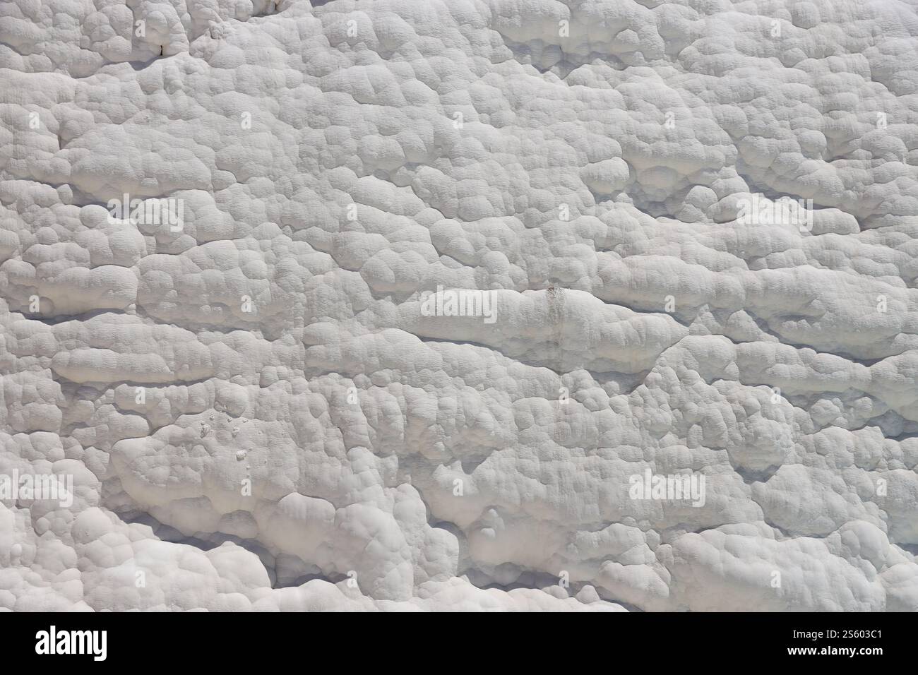 Texture of Pamukkale famous blue travertine pools and terraces. Unique ...