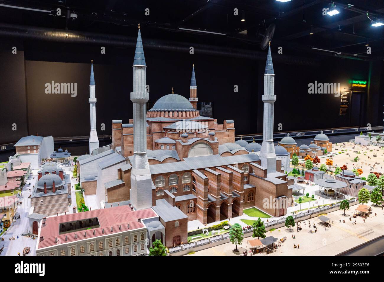 Model of Hagia Sophia in Istanbul Historical Peninsula Model Exhibition ...