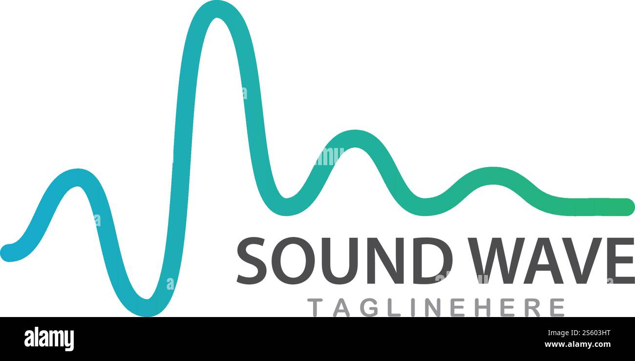 sound wave music logo vector template Stock Vector Image & Art - Alamy