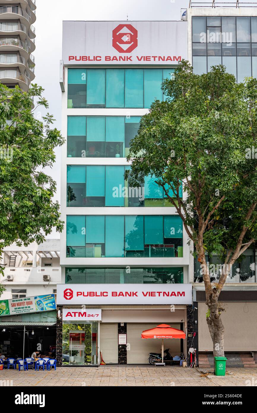 A Public Bank Vietnam with an ATM station in Ho Chi Minh City, Vietnam ...