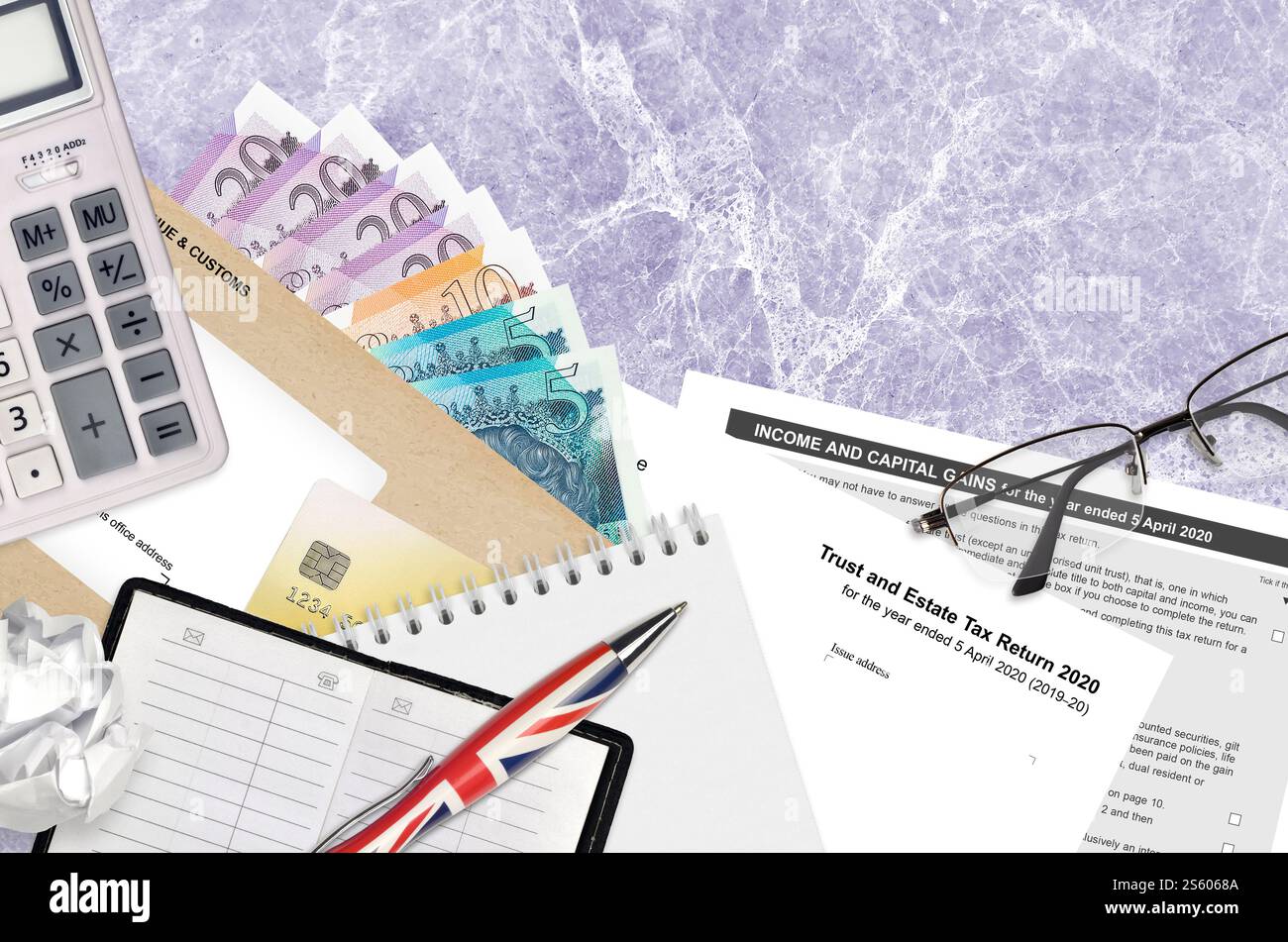 English Tax form sa900 Trust and estate tax return 2020 from HM revenue ...