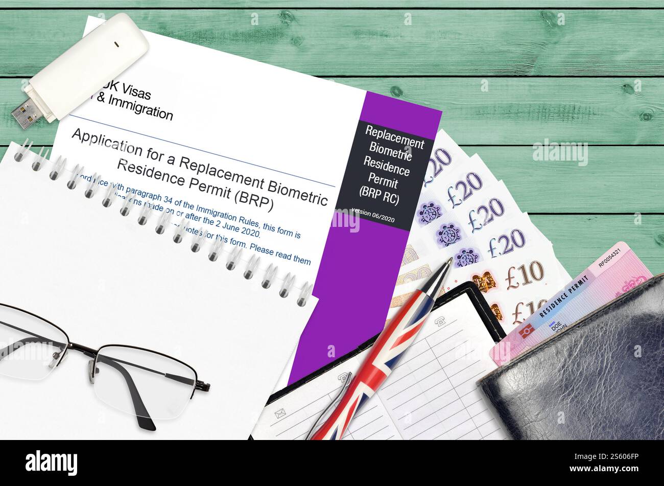 English form BRP RC Application for a replacement biometric residence ...