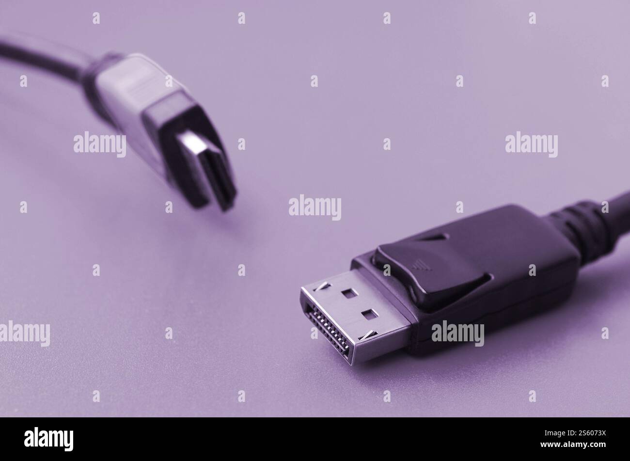 Audio video HDMI computer cable plug and 20-pin male DisplayPort gold ...