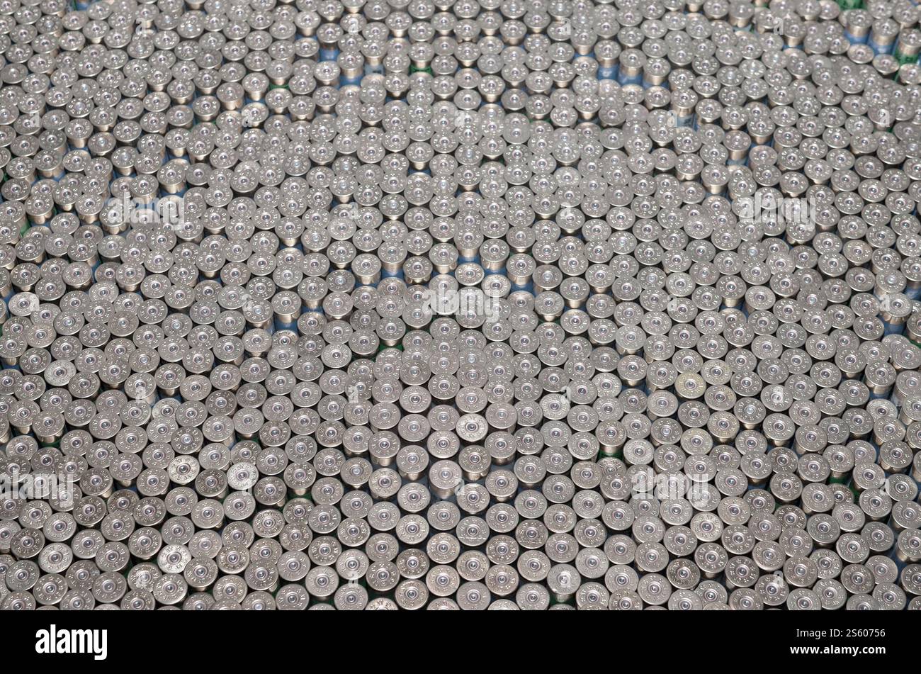 Pattern of 12 gauge cartridges for shotgun bullets. Shells for hunting ...