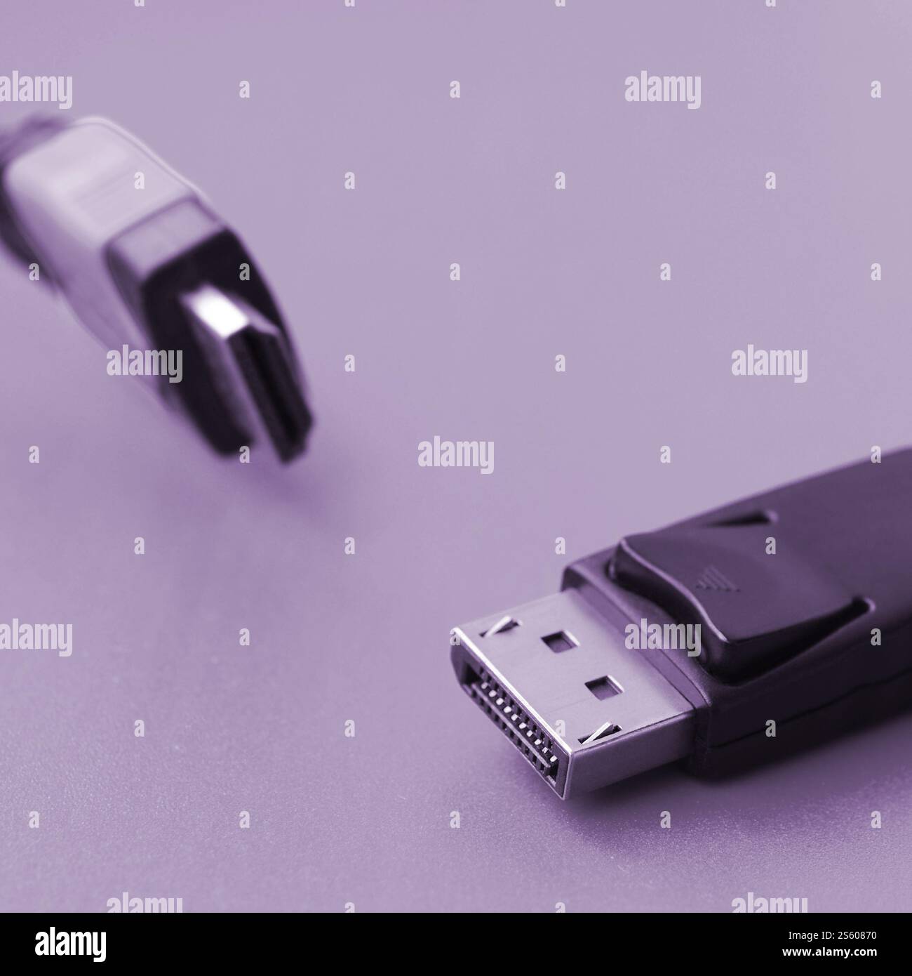 Audio video HDMI computer cable plug and 20-pin male DisplayPort gold ...