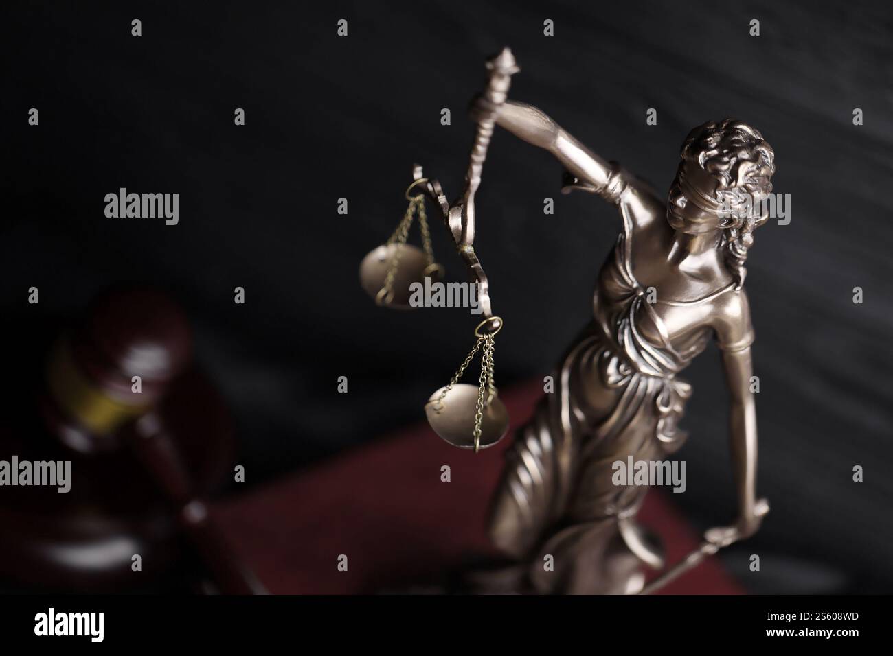 The Statue of Justice - lady justice or justitia the Roman goddess of ...
