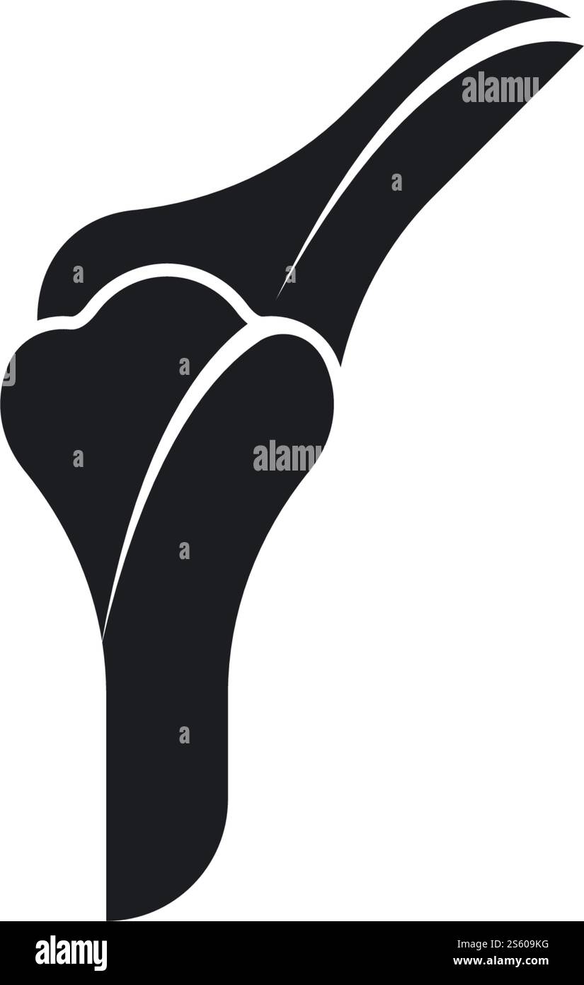 Bone human medical logo illustration vector Stock Vector Image & Art ...