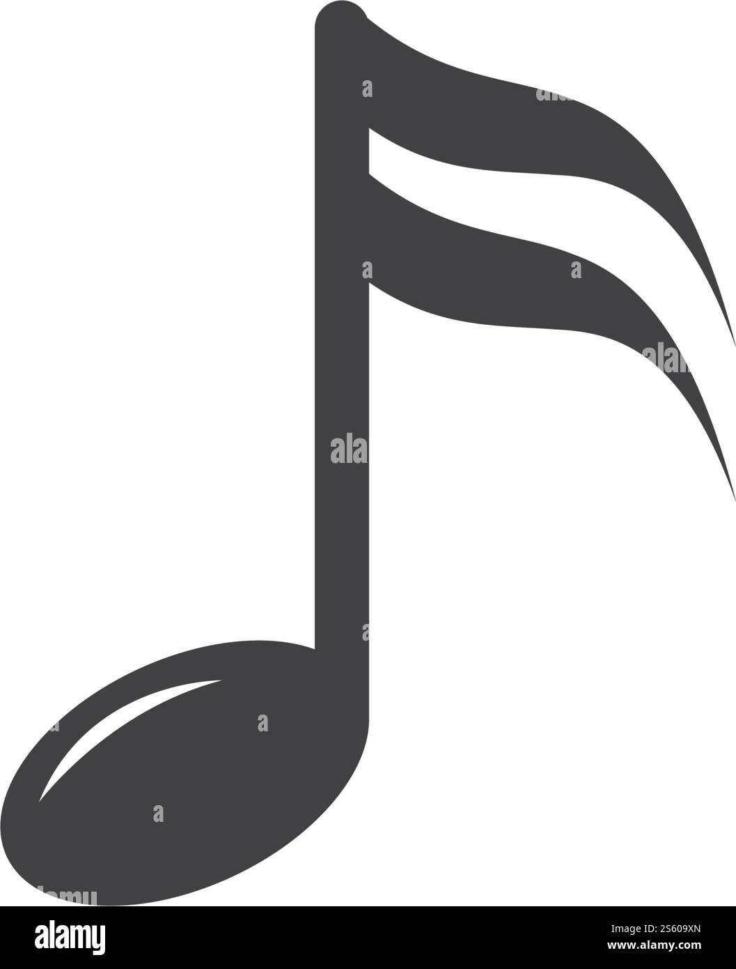 Music stave and note Black and White Stock Photos & Images - Alamy