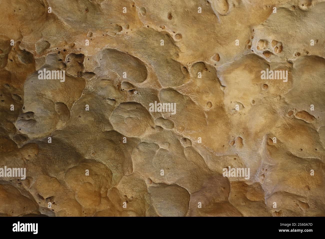 Combination of stone relief like a orange planet surface. Brown stone ...