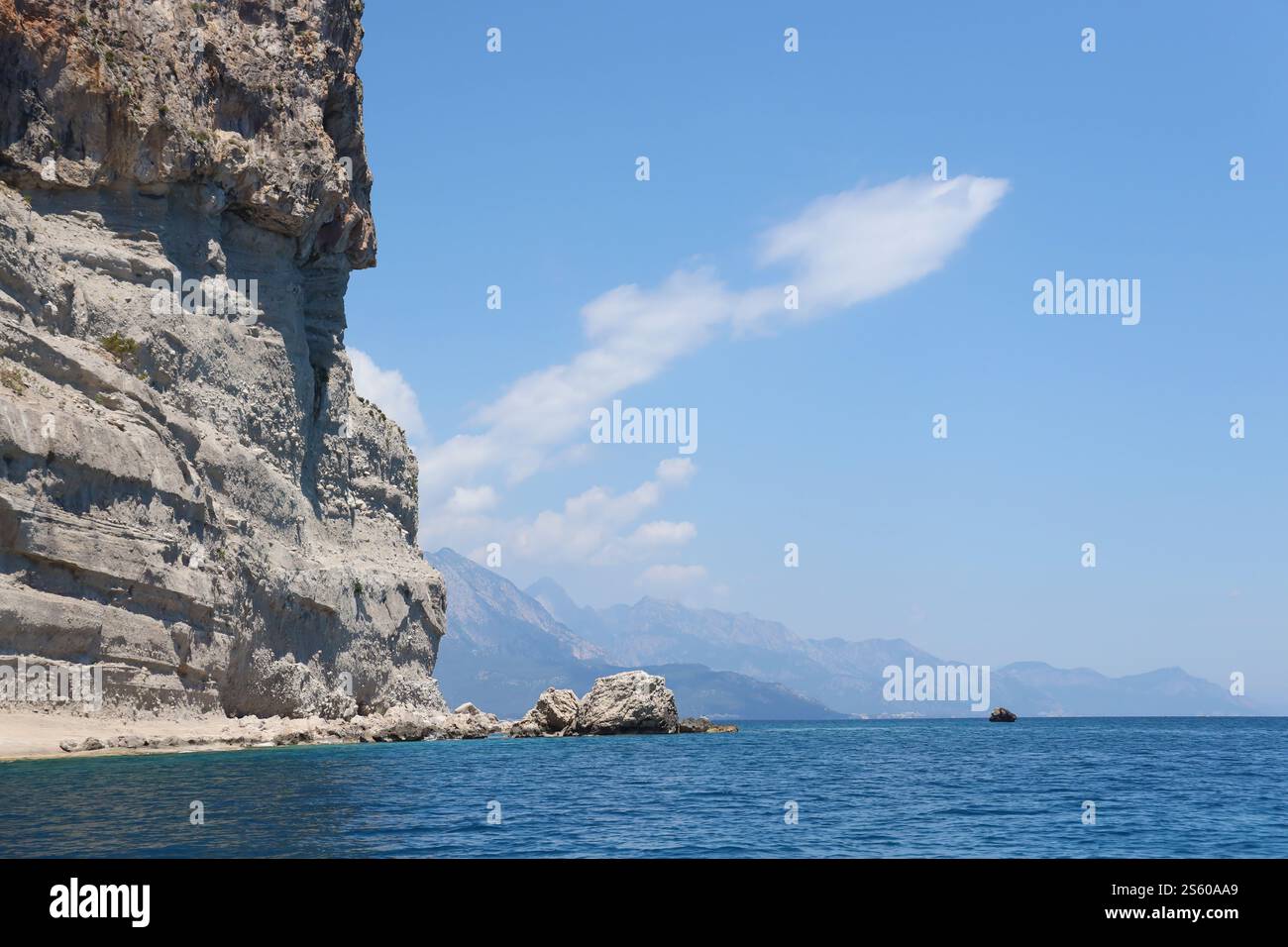 Travel in Turkey Aegean sea and rocks island landscape nature ...