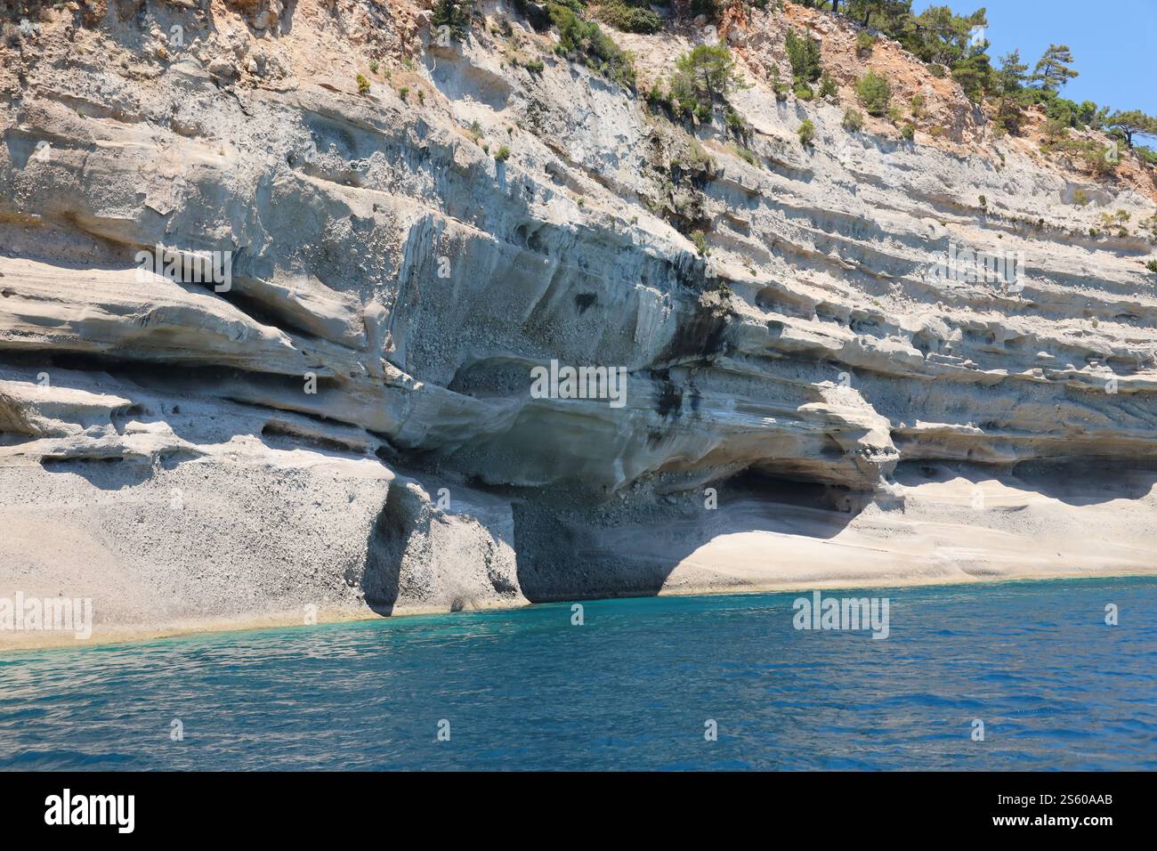 Travel in Turkey Aegean sea and rocks island landscape nature ...