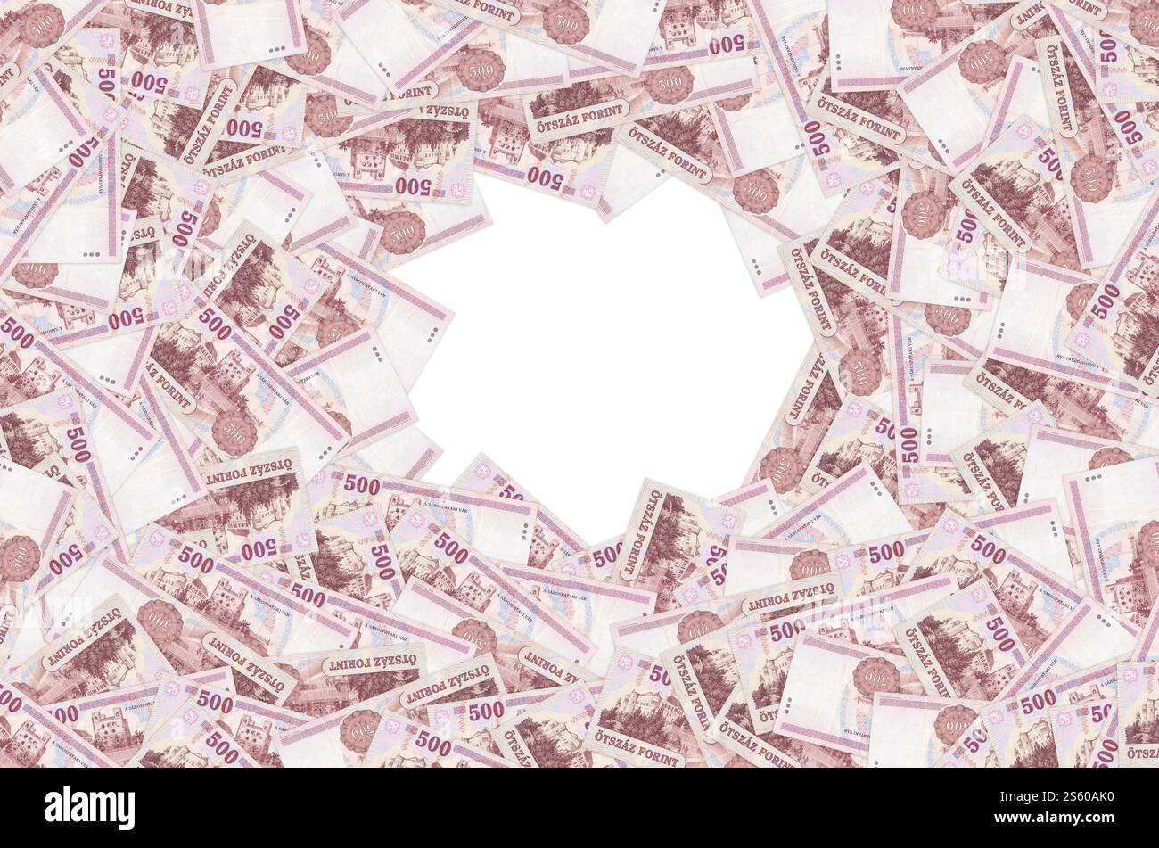 A Sarospatki Var building on Hungary 500 Forint 1993 Banknote pattern ...