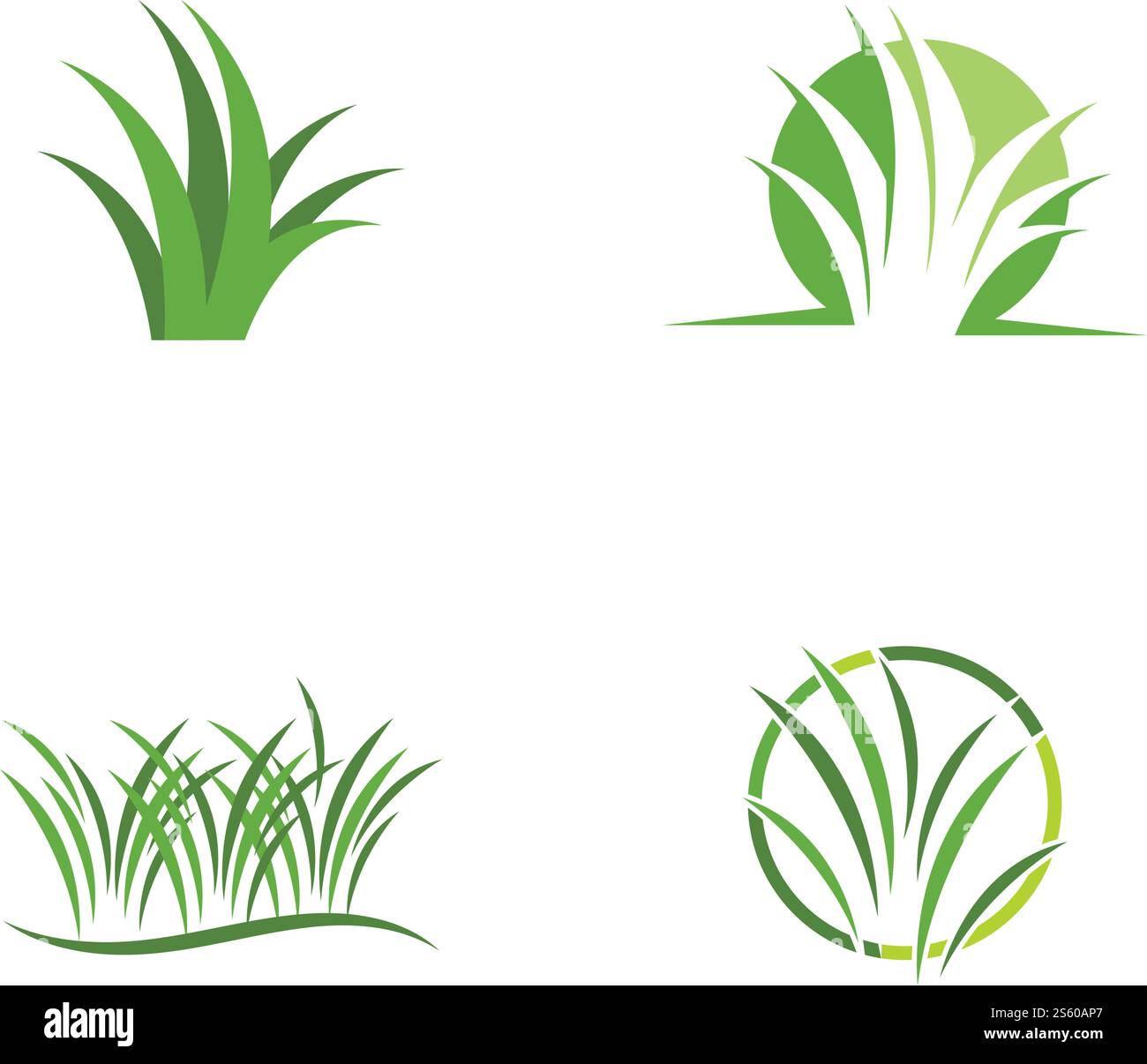 Natural Grass ilustration logo vector design Stock Vector Image & Art ...