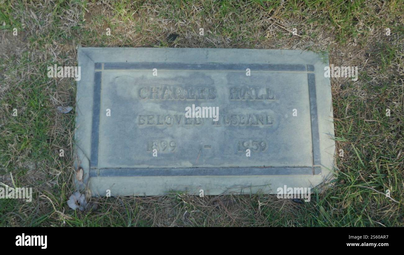 Glendale, California, USA 13th January 2025 Actor Charlie Hall Grave in ...