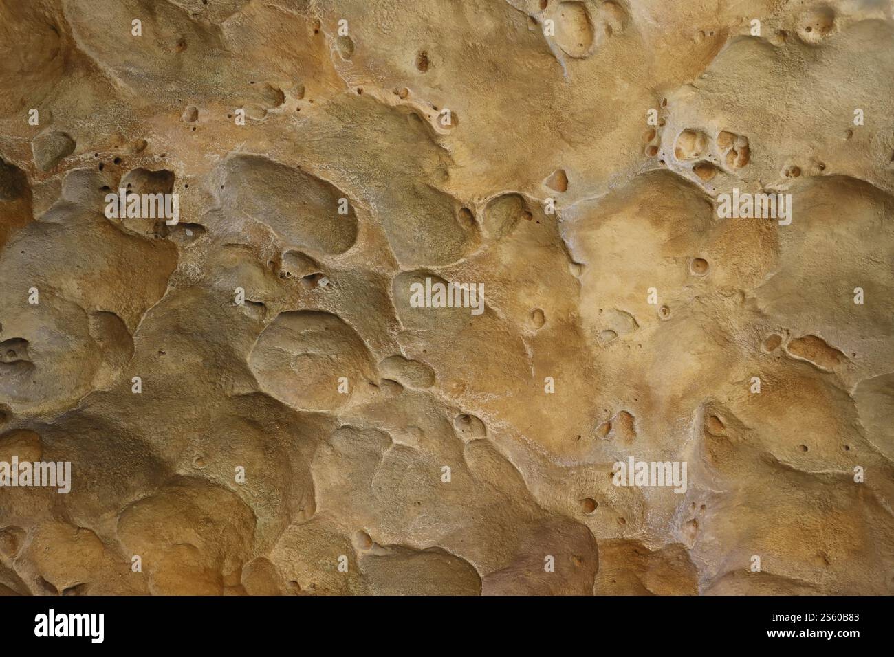 Combination of stone relief like a orange planet surface. Brown stone ...