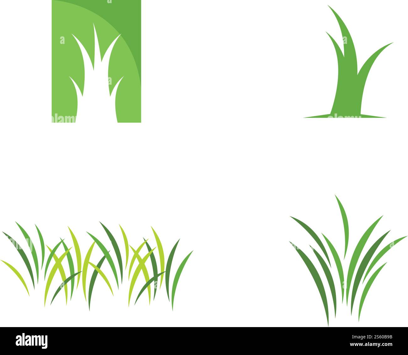 Natural Grass ilustration logo vector design Stock Vector Image & Art ...