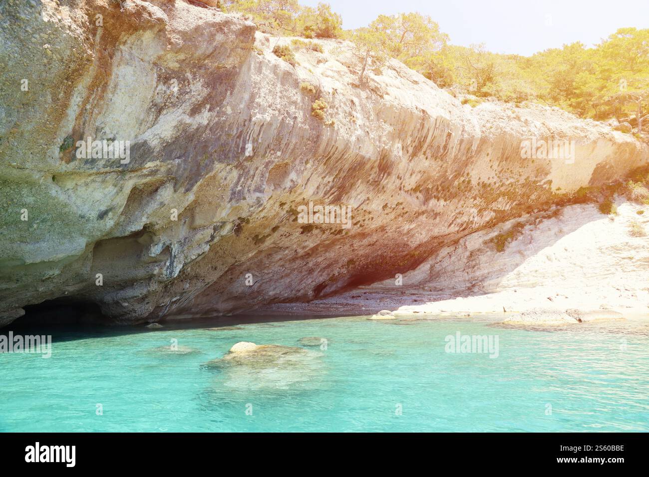 Travel in Turkey Aegean sea and rocks island landscape nature ...