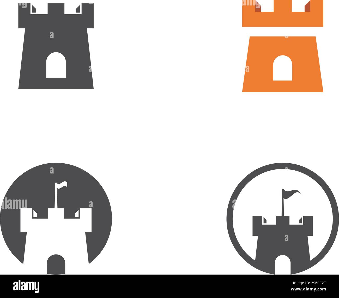 castle logo vector ilustration template Stock Vector Image & Art - Alamy