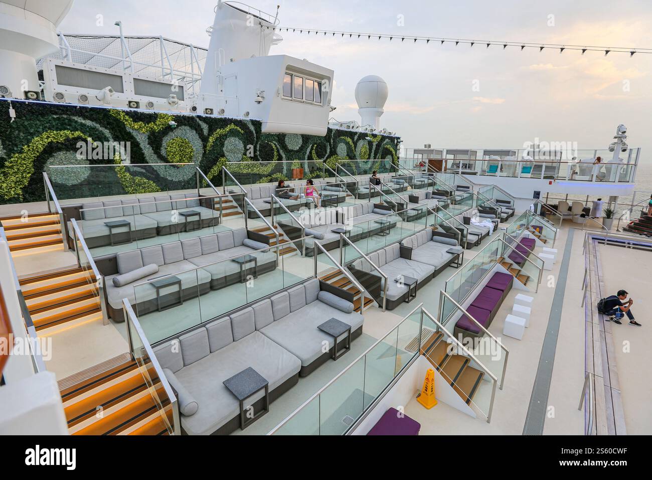 Resorts World Beach Club onboard Chinese cruise ship WORLD DREAM ...