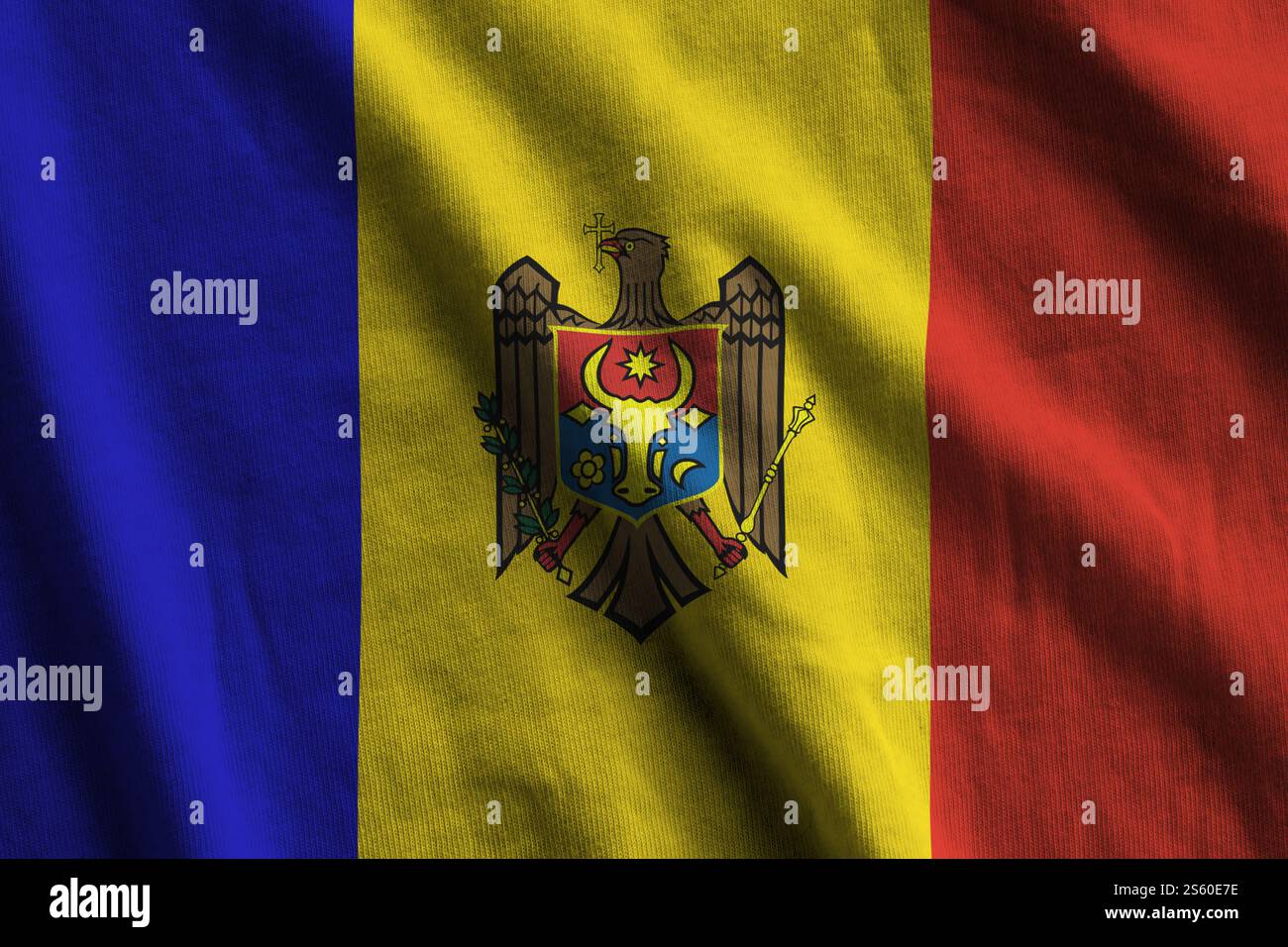 Moldova flag waving folds close hi-res stock photography and images - Alamy