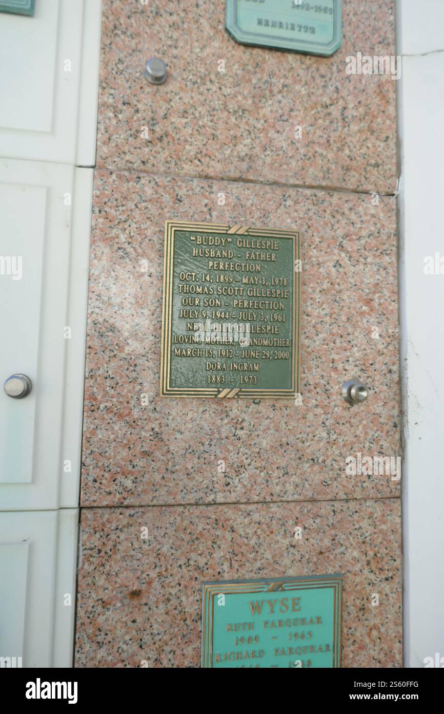 Glendale, California, USA 13th January 2025 Movie Special Effects Pioneer Arnold Buddy Gillespie ...