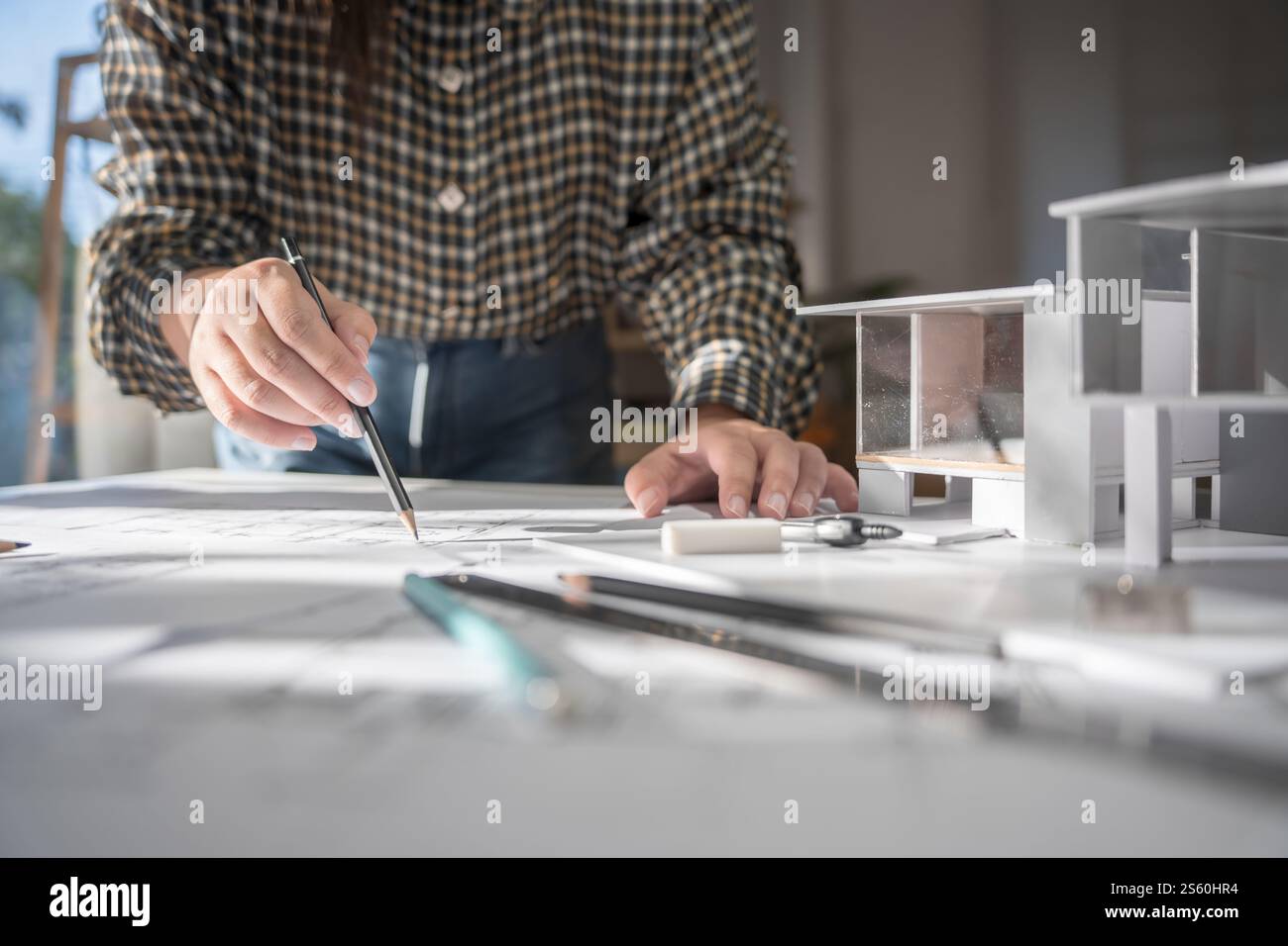 Architecture drawing on architectural Creative project business ...